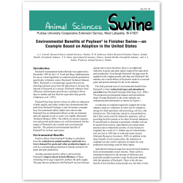 Environmental Benefits of Paylean in Finisher Swine, An Example Based ...