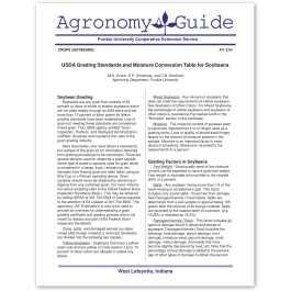 USDA Grading Standards and Moisture Conversion Table for Soybeans