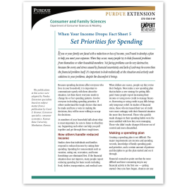 When Your Income Drops: Set Priorities for Spending