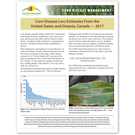 Corn Disease Management: Corn Disease Loss Estimates From the United ...