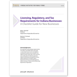 Licensing, Regulatory, and Tax Requirements for Indiana Businesses: A ...