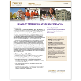 Disability among Indiana's Rural Population