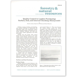 Quality Control in Lumber Purchasing: Surface, End and Internal ...