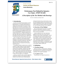 Performance Test Method for Intensive Use Chairs - FNEW 83-269: A ...