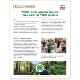 Wildlife Habitat Evaluation Program: Preparing for the Wildlife Challenge