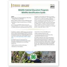 Wildlife Habitat Education Program: Wildlife Identification Guide