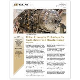 Retort Processing Technology for Shelf-Stable Food Manufacturing