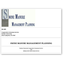 Swine Manure Management Planning