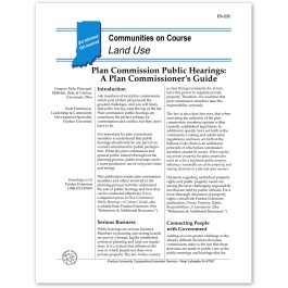Plan Commission Public Hearings: A Plan Commissioner's Guide