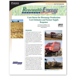 Corn Stover for Bioenergy Production: Cost Estimate and Farmer Supply ...