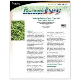 Synergies Between Cover Crops and Corn Stover Removal