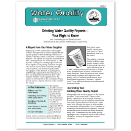 Drinking Water Quality Reports: Your Right to Know
