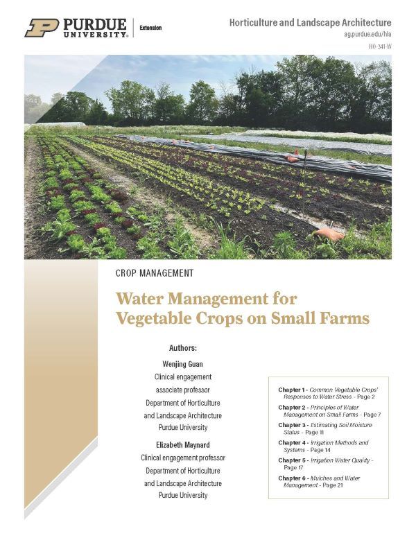 Water Management for Vegetable Crops on Small Farms