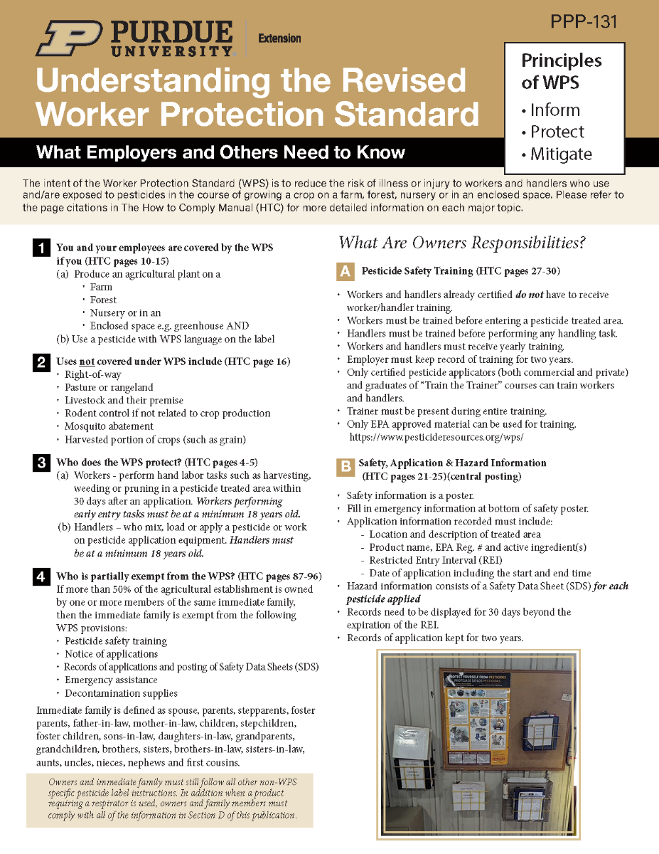 Understanding the Revised Worker Protection Standard, What Employers ...