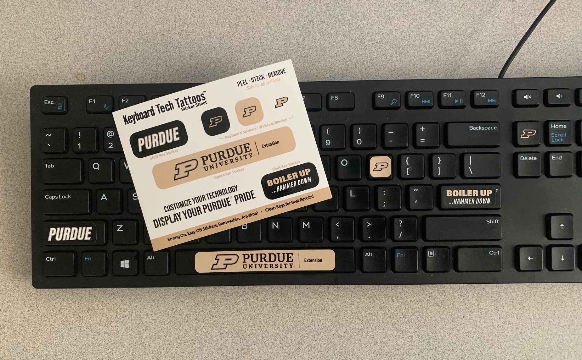 Tech Tattoo Keyboard Stickers (25 pack)