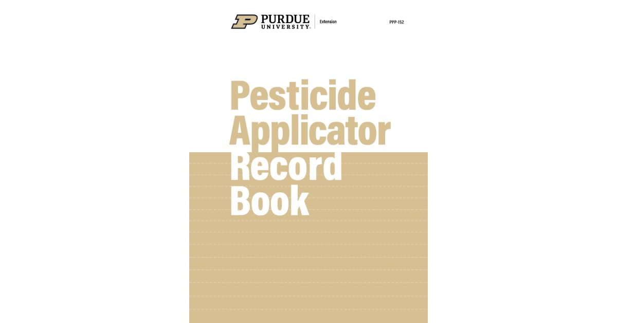 Pesticide Applicator Record Book